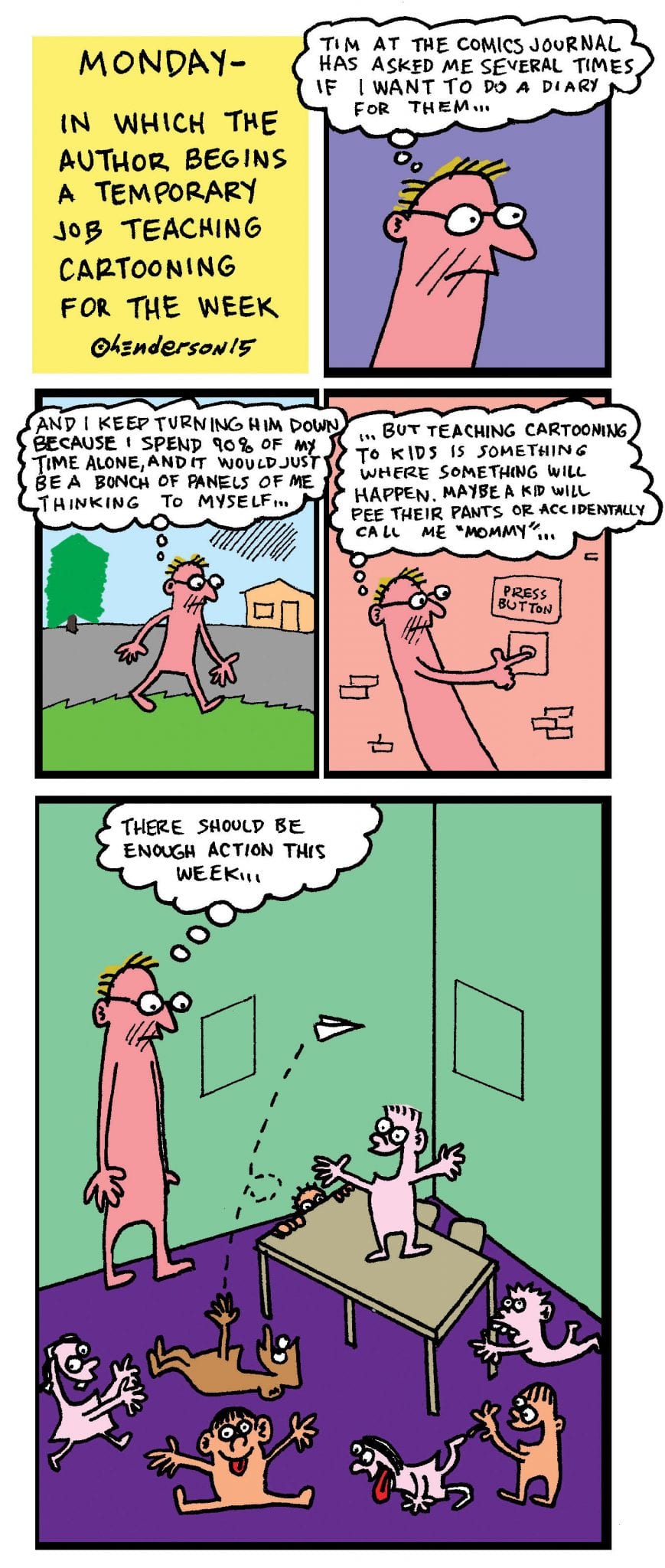 Sam Henderson: Day One - The Comics Journal