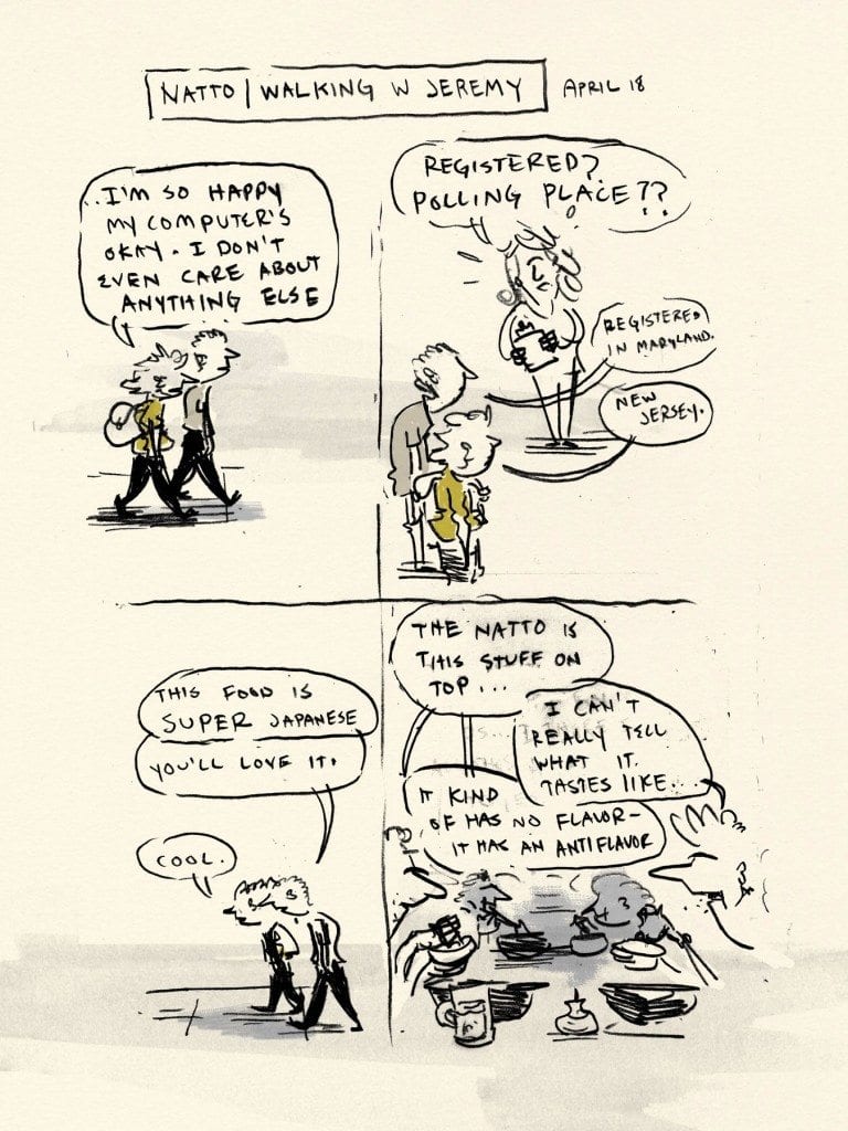 Sara Lautman: Day Five — Classic Date Spot/Natto - The Comics Journal