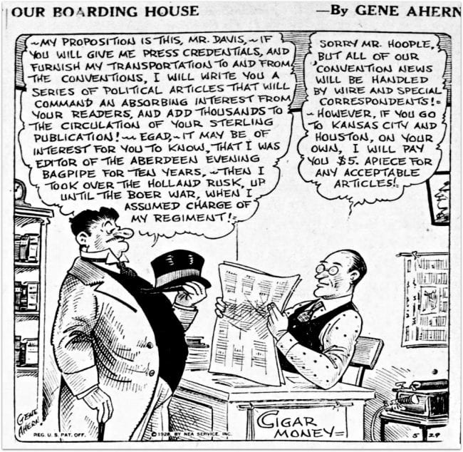 Gene Ahern Covers The Conventions