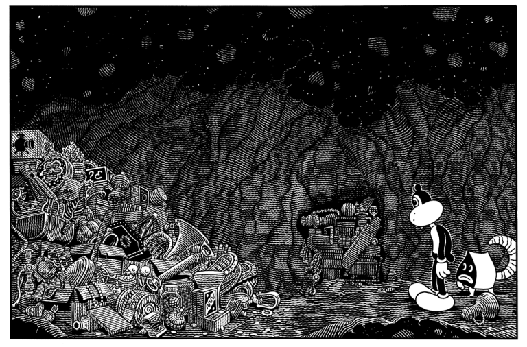 A terrible beauty is born: Jim Woodring's One Beautiful Spring Day ...