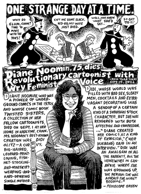 Diane Noomin's Memorial Service at SVA, November 10, 2022 - The Comics ...