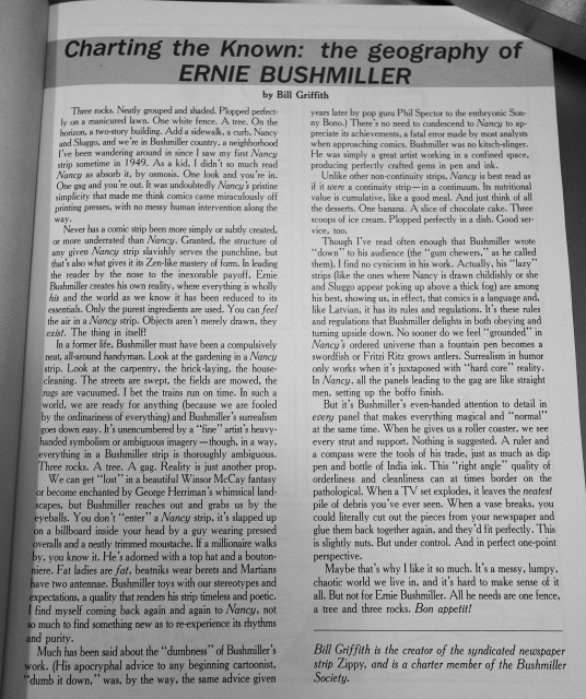 Bill Griffith on Love, Loss and the Lives of Ernie Bushmiller and Diane ...