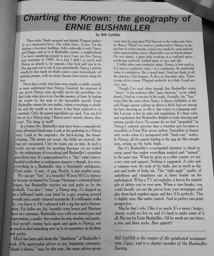 Bill Griffith on Love, Loss and the Lives of Ernie Bushmiller and Diane ...