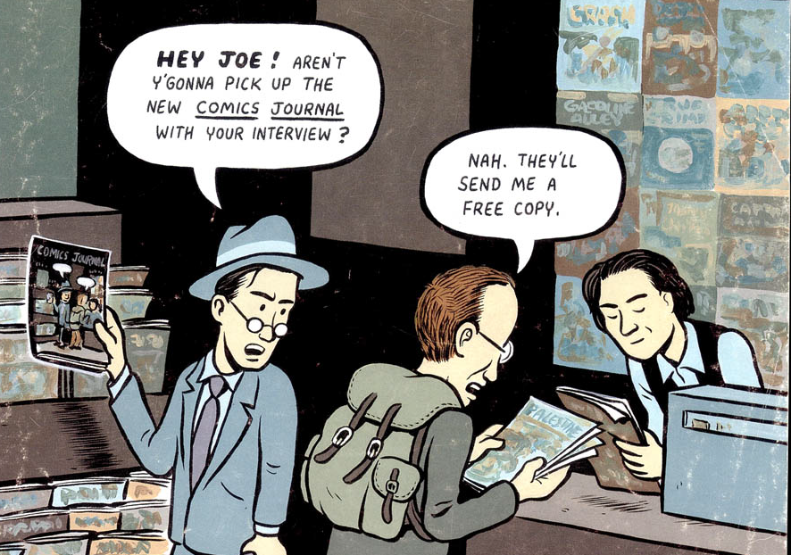 Seth on Joe Matt, 1995 - The Comics Journal