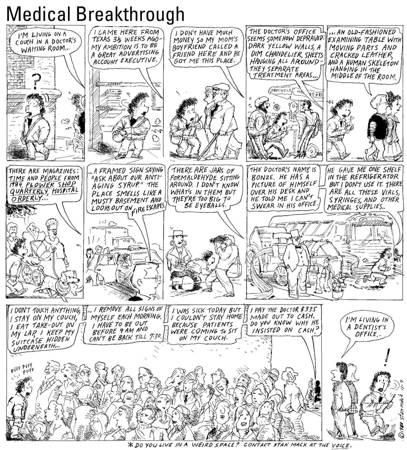 'I'm Walking Backwards For This Strip': Stan Mack on Real Life Funnies ...