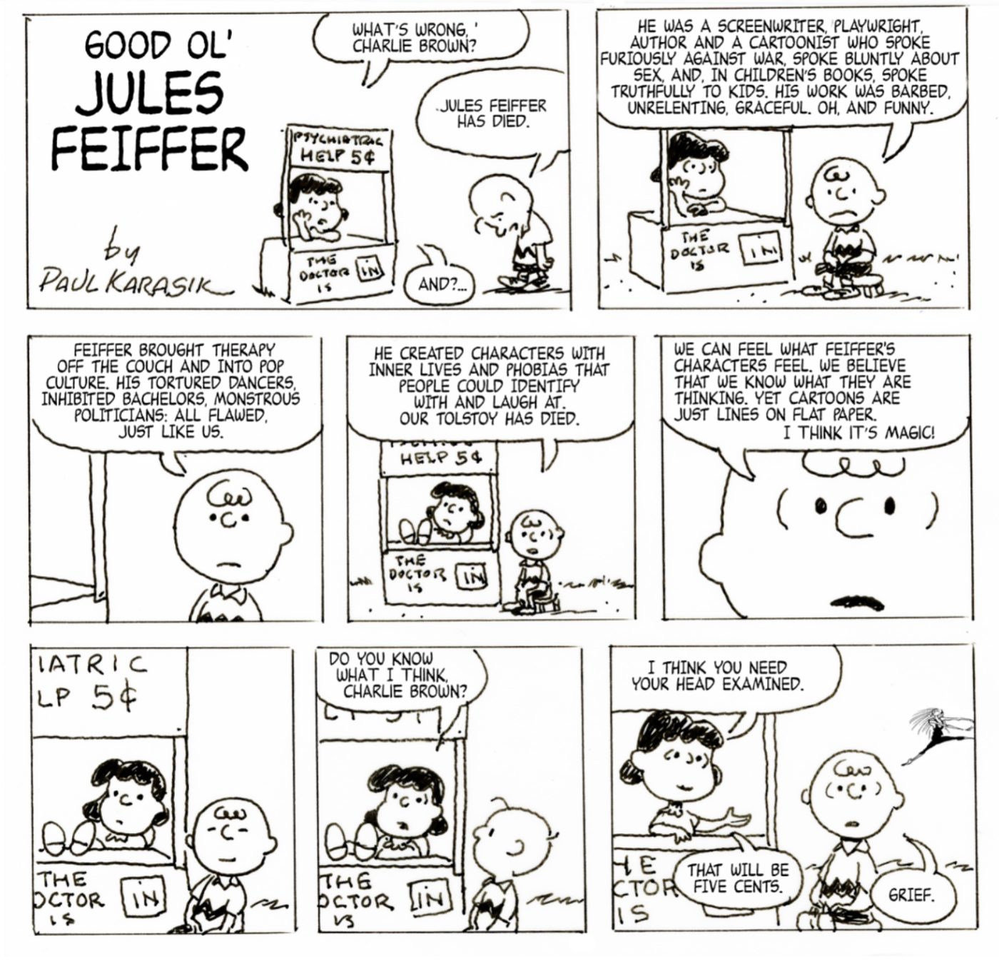 Remembering Jules Feiffer - The Comics Journal