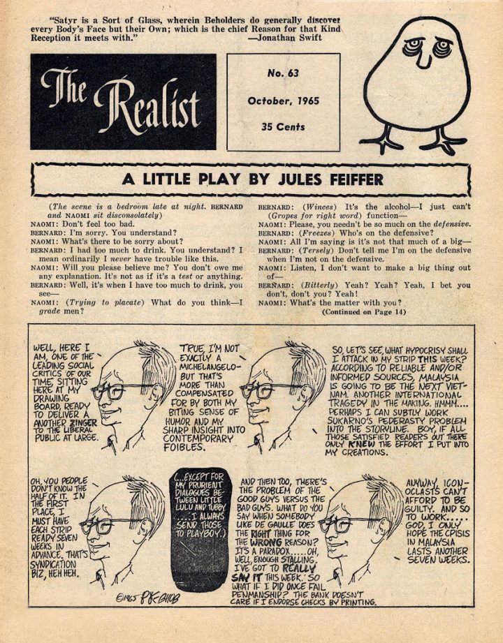 Remembering Jules Feiffer - The Comics Journal